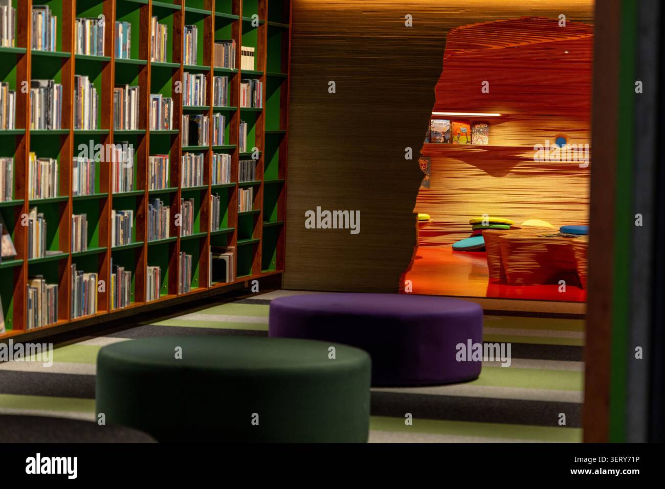 Interior view at Phrontisterion, a library housing David WalshÕs ...