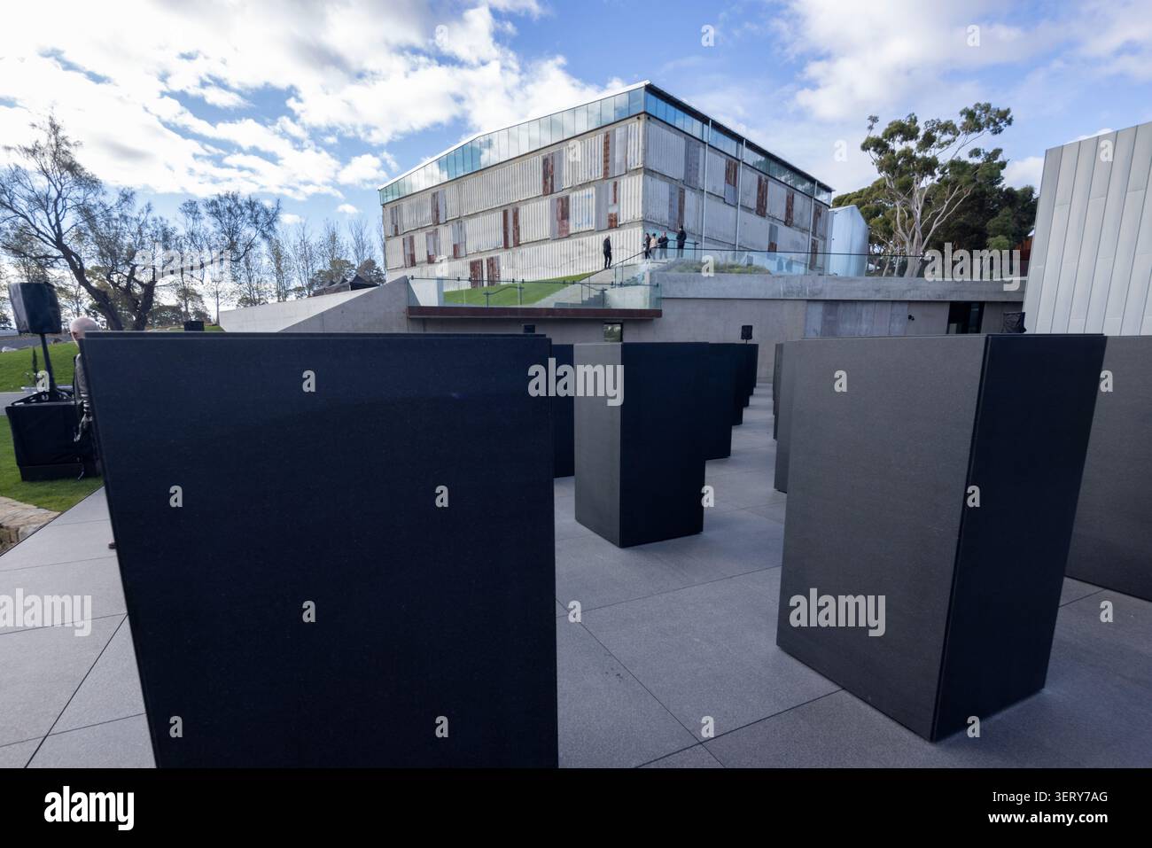 Exterior view to Phrontisterion, a library housing David WalshÕs ...
