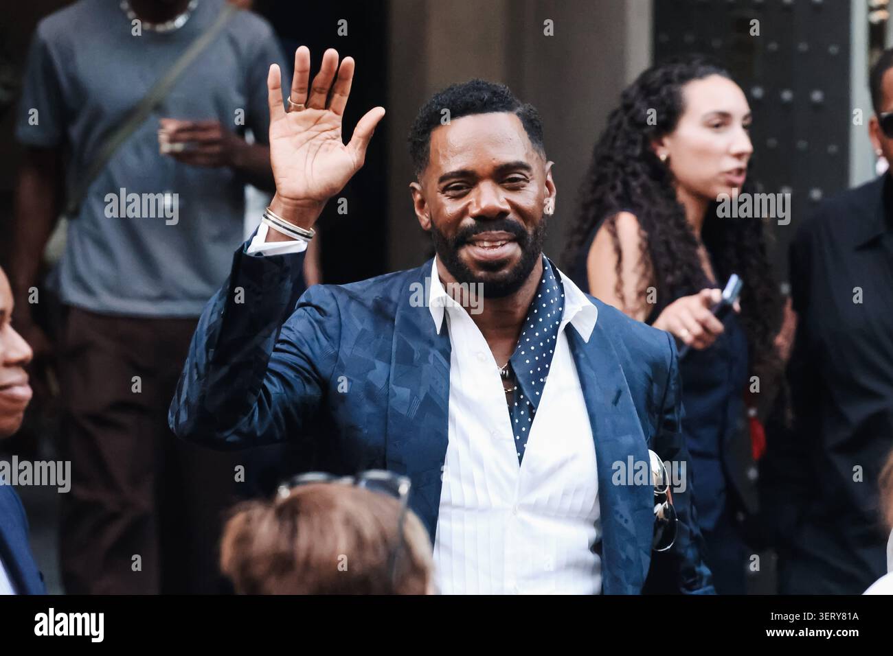 Colman Domingo arrives at the Ralph Lauren Fashion Show during the ...