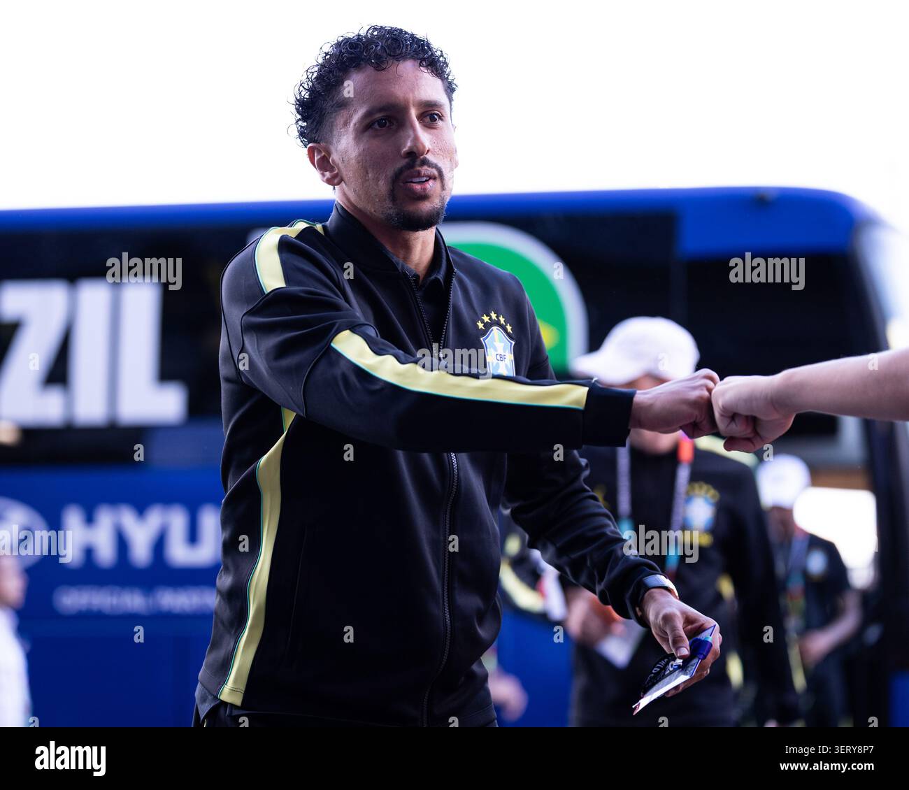 PHILADELPHIA, PA - JUNE 19: Marquinhos arrives in the stadium before ...