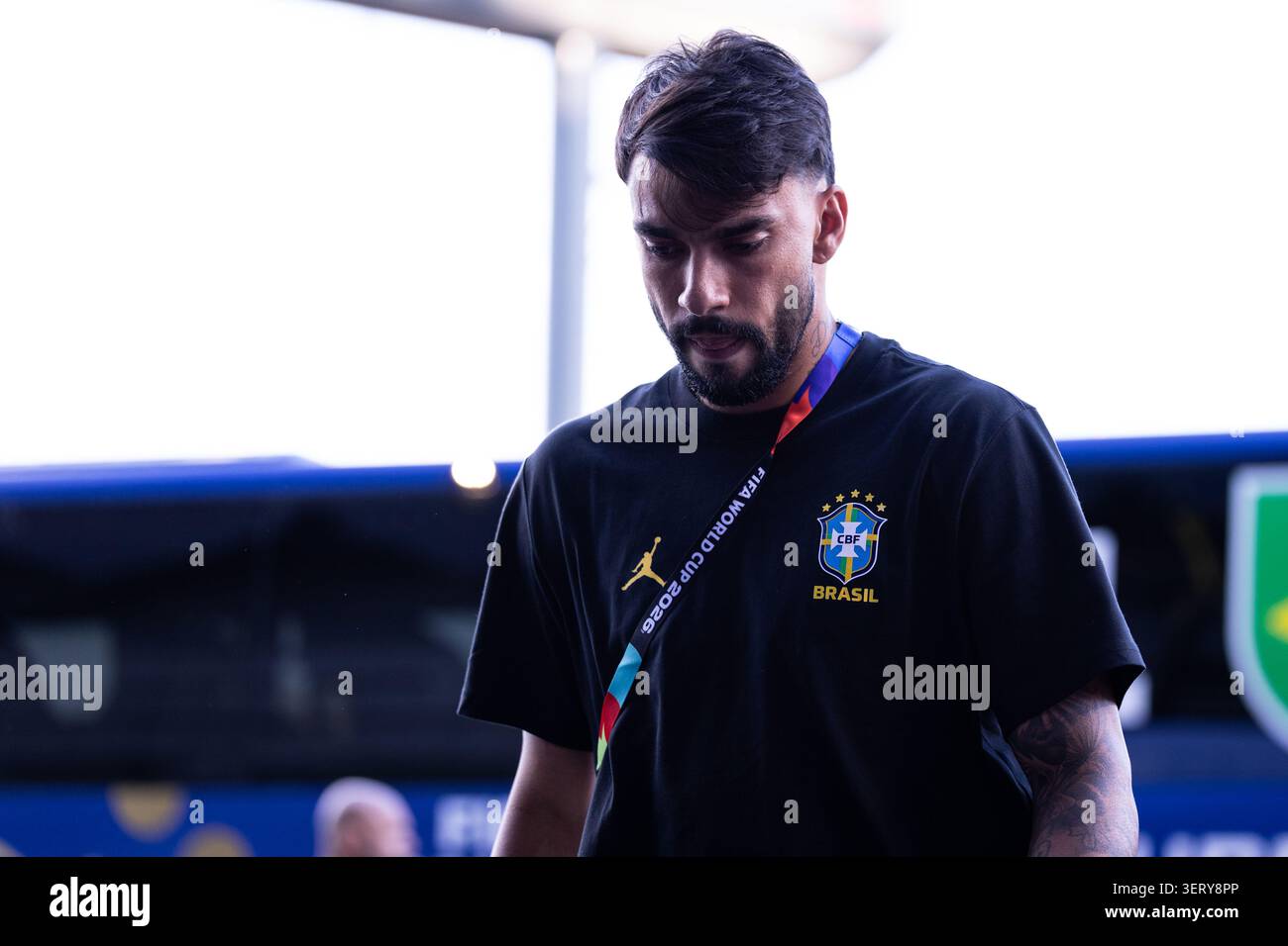 PHILADELPHIA, PA - JUNE 19: Lucas Paqueta arrives in the stadium before ...