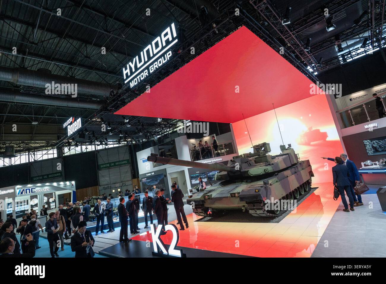 Hyundai Motor Group Battle Tank K2 Black Panther - Hyundai Rotem Stock ...