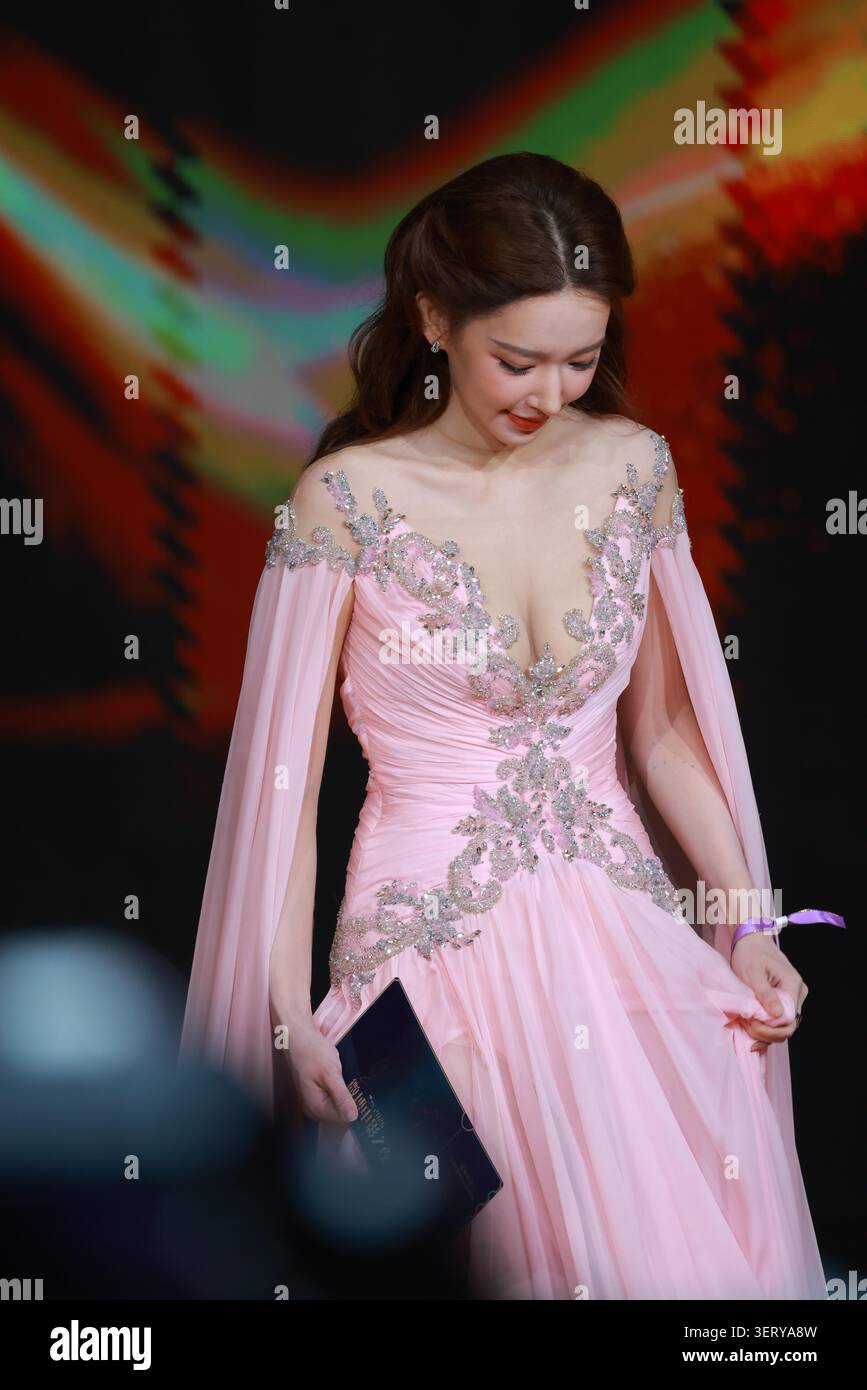 Chinese actress Cheng Xiao appears at 2026 Weibo Movie Night in ...