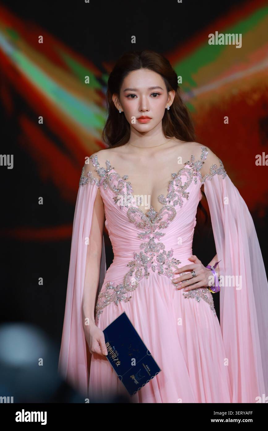 Chinese actress Cheng Xiao appears at 2026 Weibo Movie Night in ...