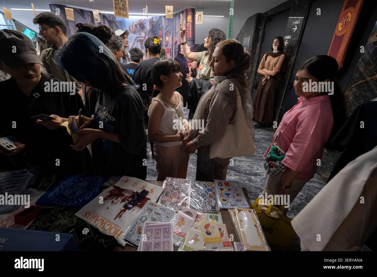 Iranian youths shop for Harry Potter accessories during a Harry Potter ...