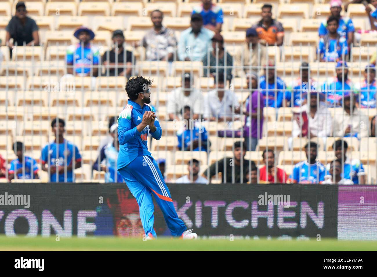 India's Shreyas Iyer takes the catch to dismiss of Afghanistan's ...