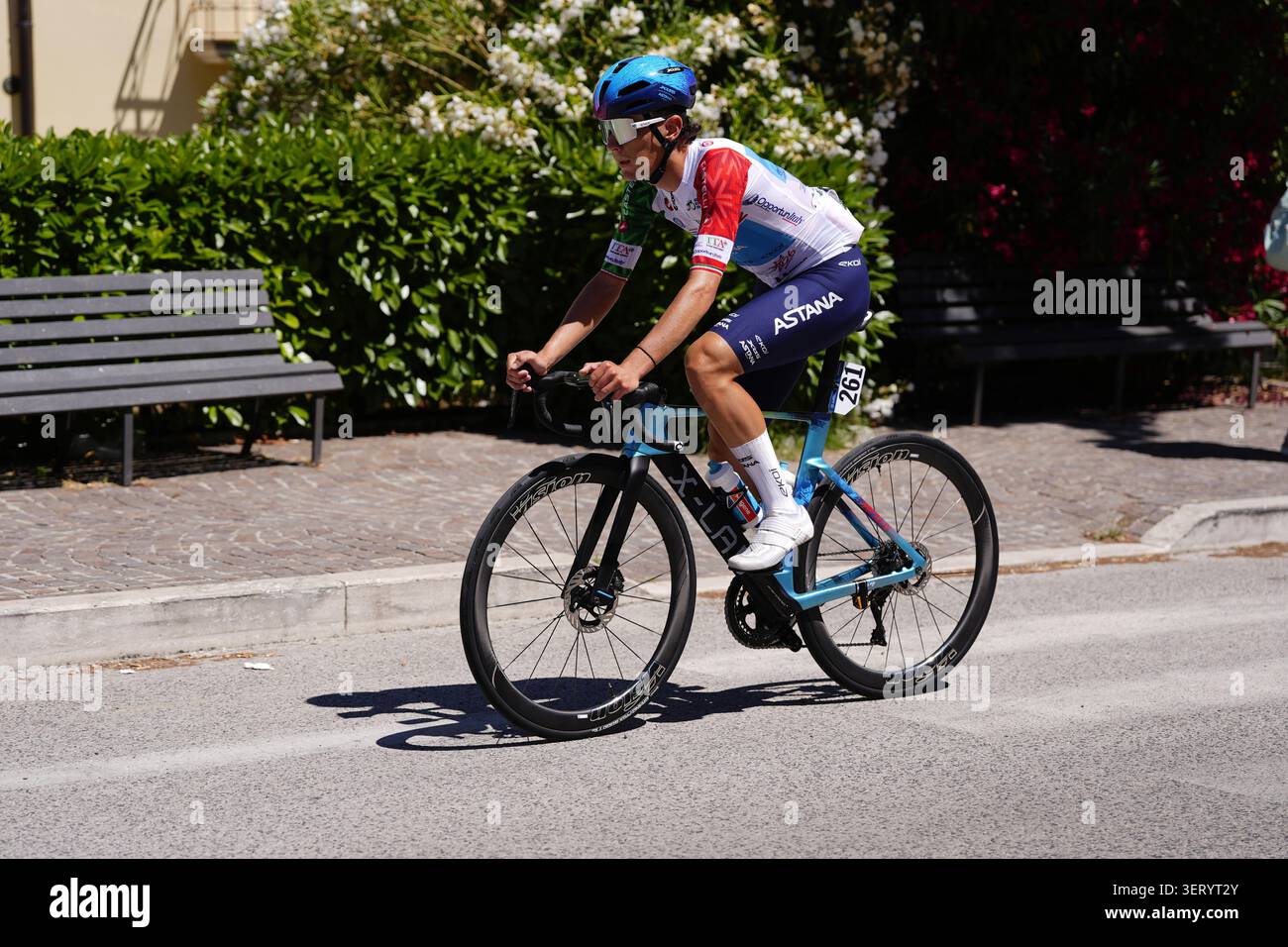 Italy's Matteo Scalco of XDS Astana Development Team during Stage 7 of ...