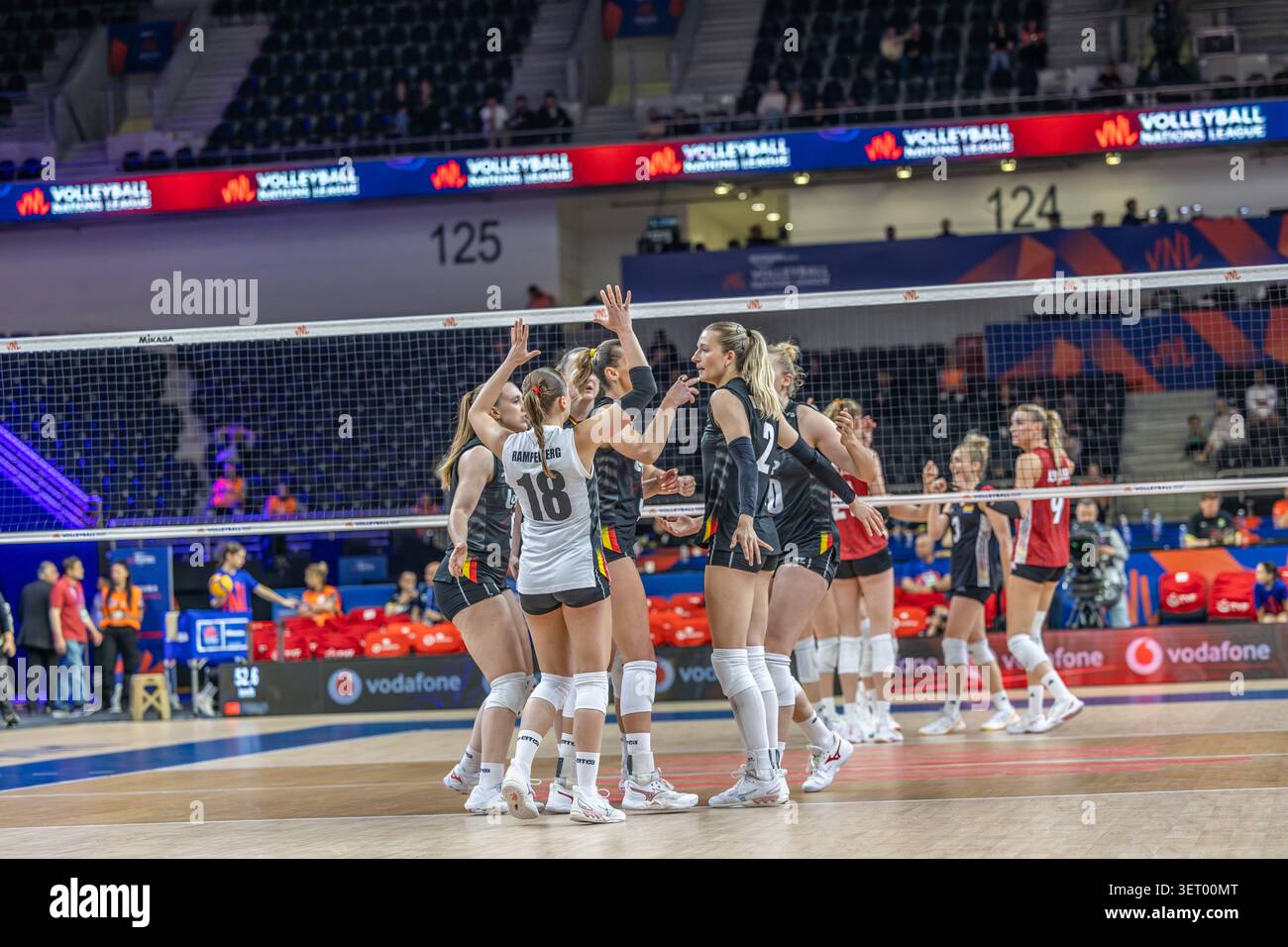 BELGIUM VS GERMANY WOMEN VOLEYBALL NATIONS LEAGUE MATCH VNL Stock Photo ...