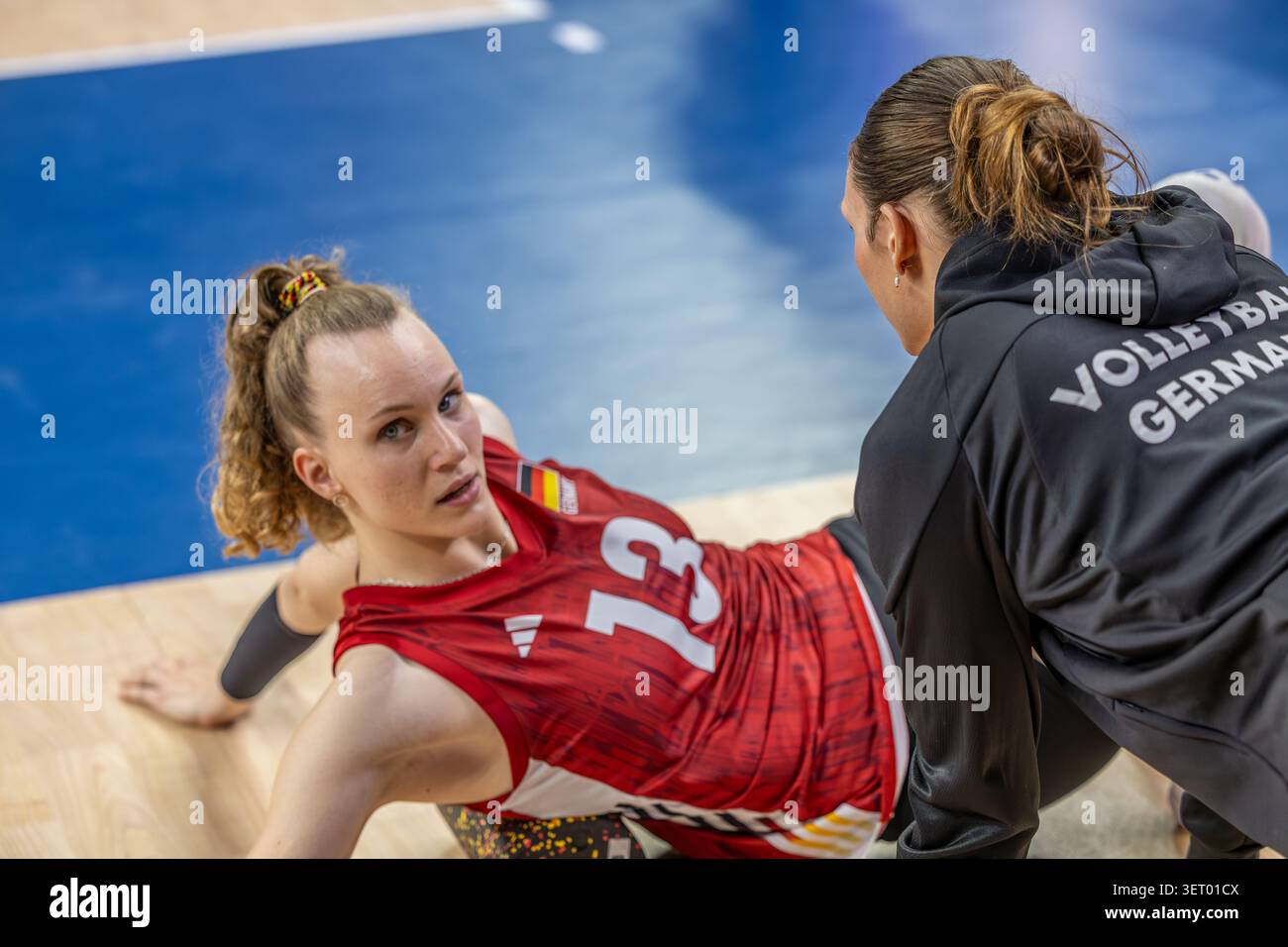 BELGIUM VS GERMANY WOMEN VOLEYBALL NATIONS LEAGUE MATCH VNL Stock Photo ...