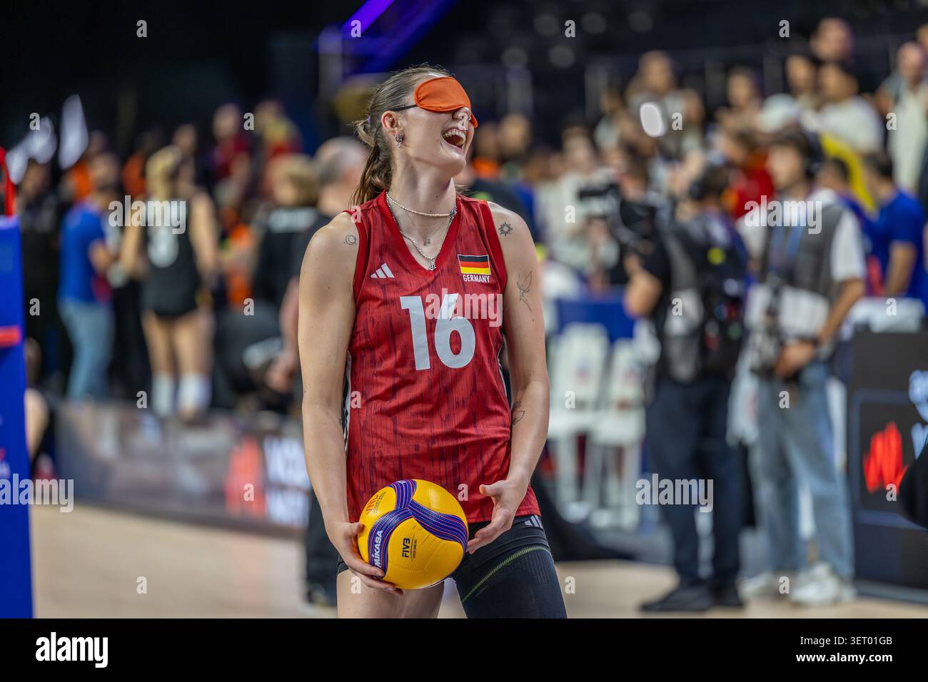 BELGIUM VS GERMANY WOMEN VOLEYBALL NATIONS LEAGUE MATCH VNL Stock Photo ...