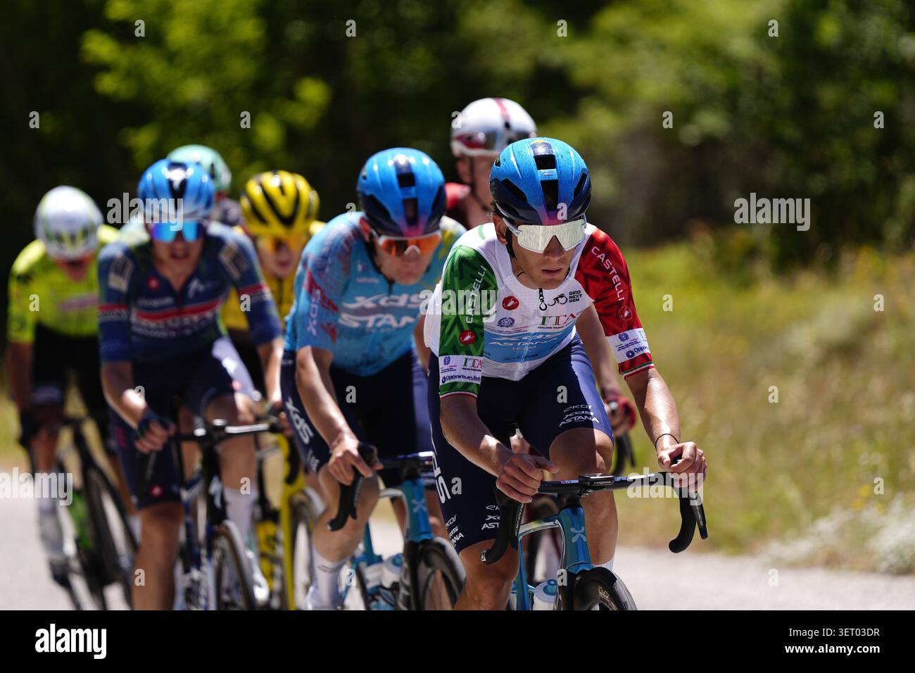 Italy's Matteo Scalco of XDS Astana Development Team during Stage 7 of ...