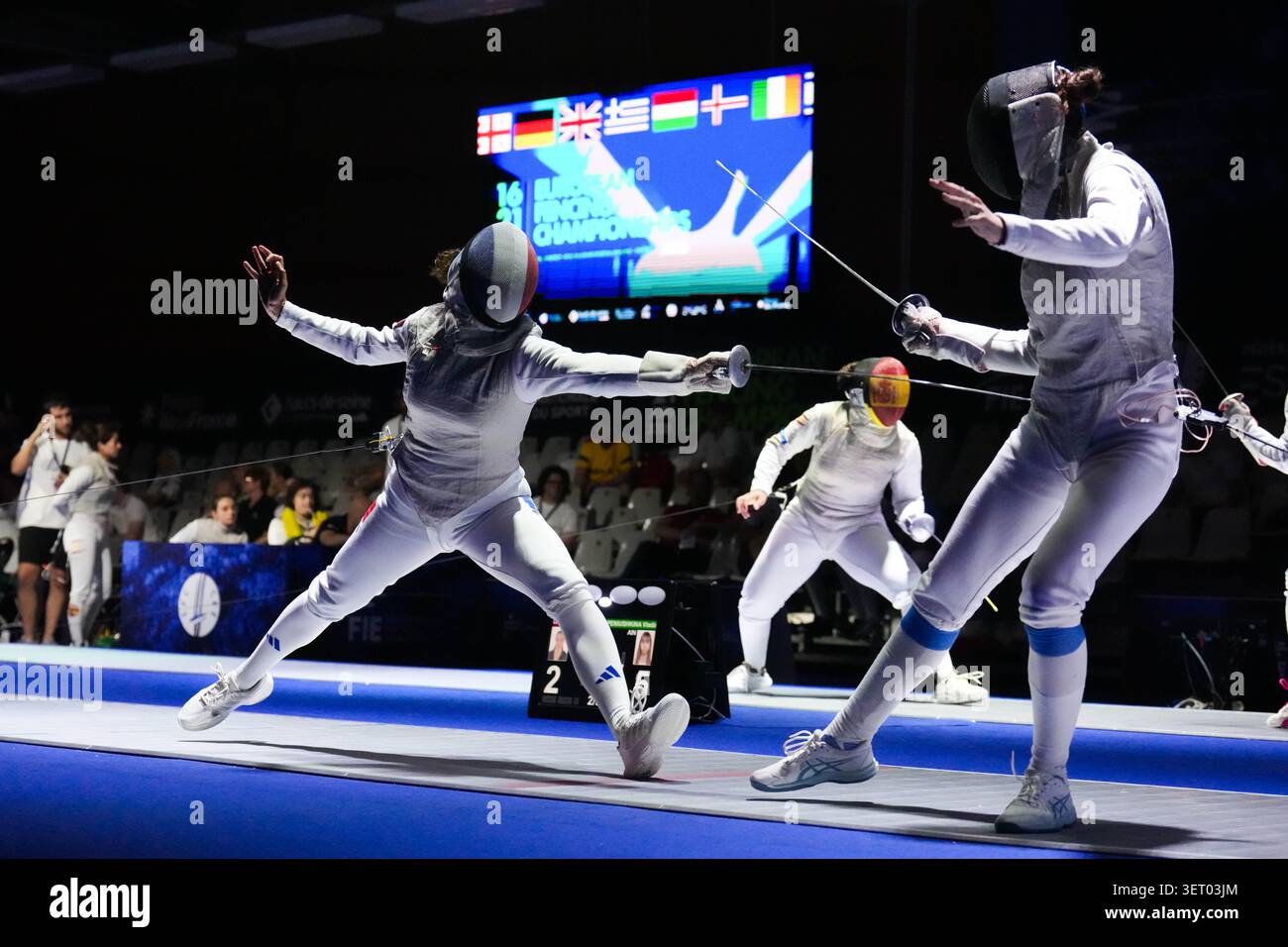 Vladislava PENIUSHKINA of AIN and Eva LACHERAY of France during 2026 ...