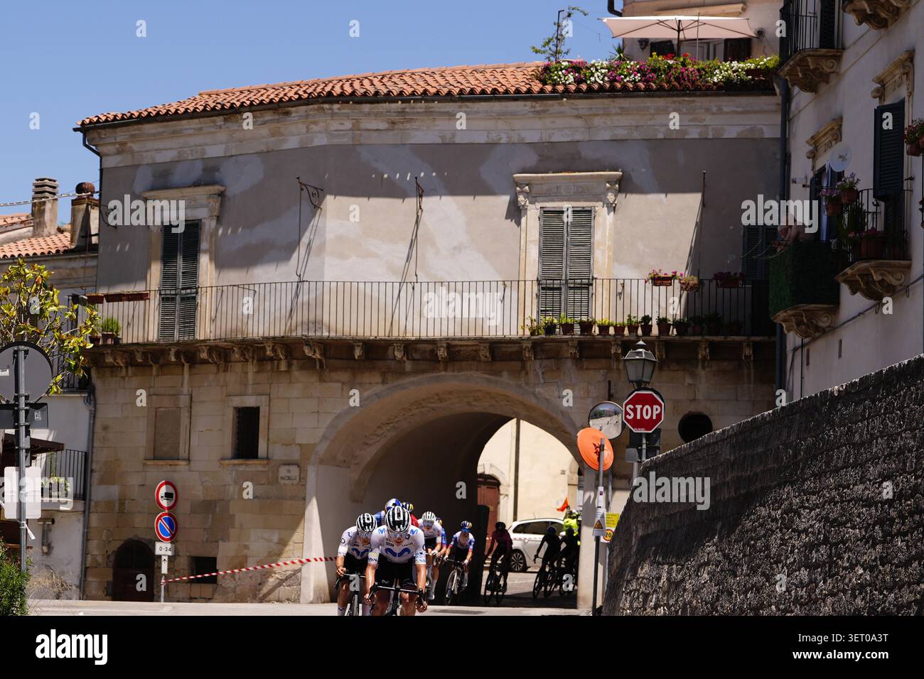 The race during Stage 7 of the Giro Next Gen 2026, from Sulmona to ...