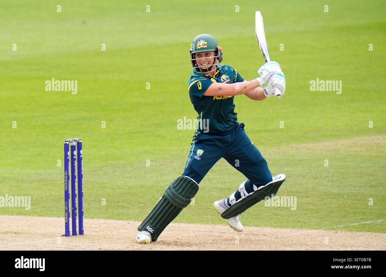 Ashleigh Gardner of Australia bats during the ICC Women's T20 World Cup ...