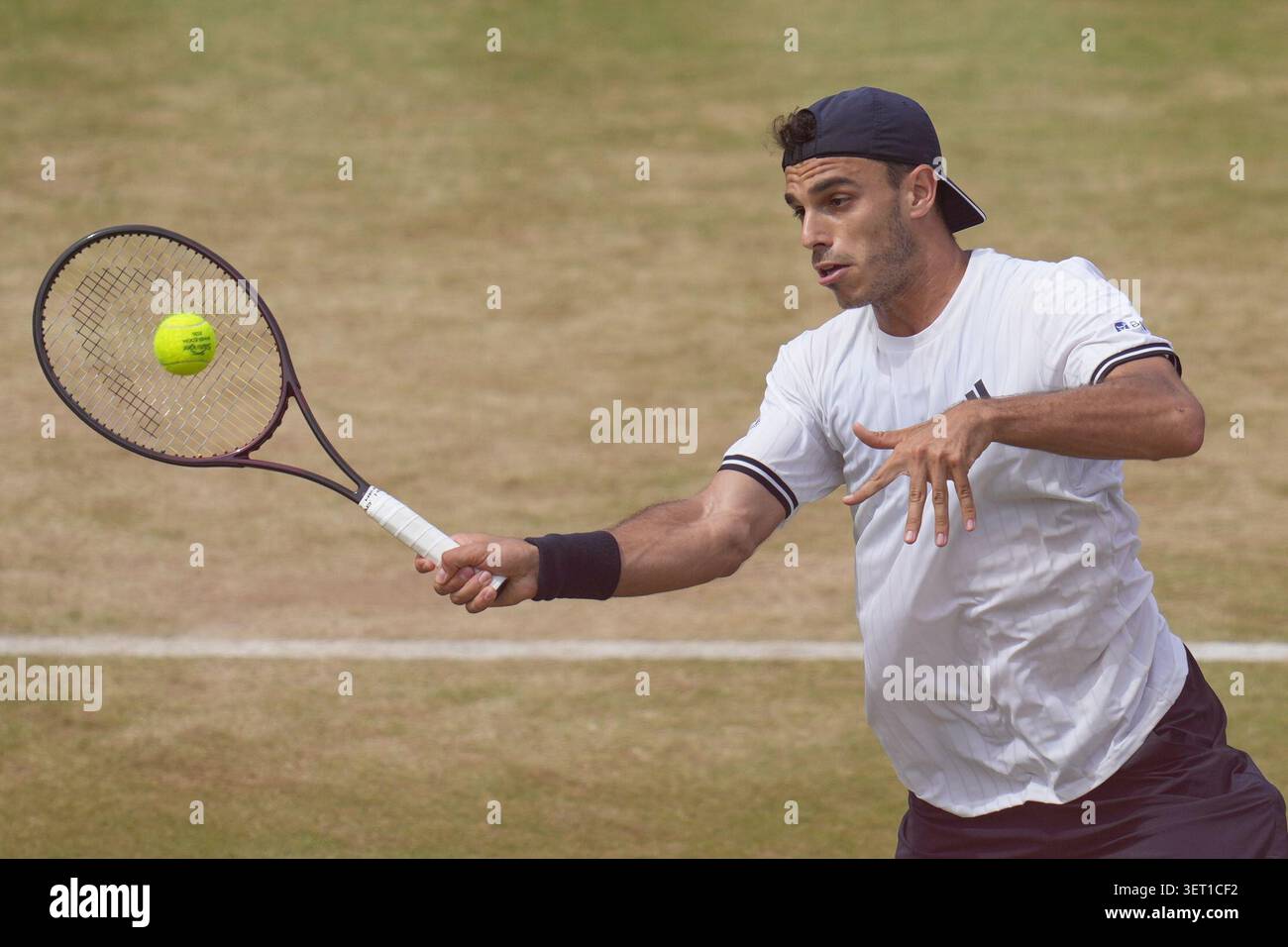 Francisco Cerundolo of Argentina plays a return to Brandon Nakashima of ...