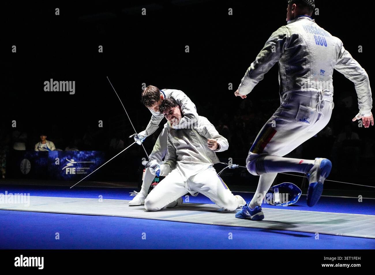 Radu NITU of Romania celebrates Razvan URSACHI of Romania during 2026 ...