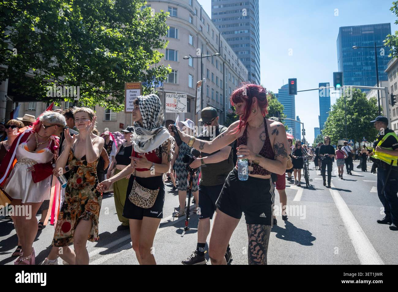 Warsaw, Poland. 20 July 2026. Participants seen during QUEEROWY MARSZ ...