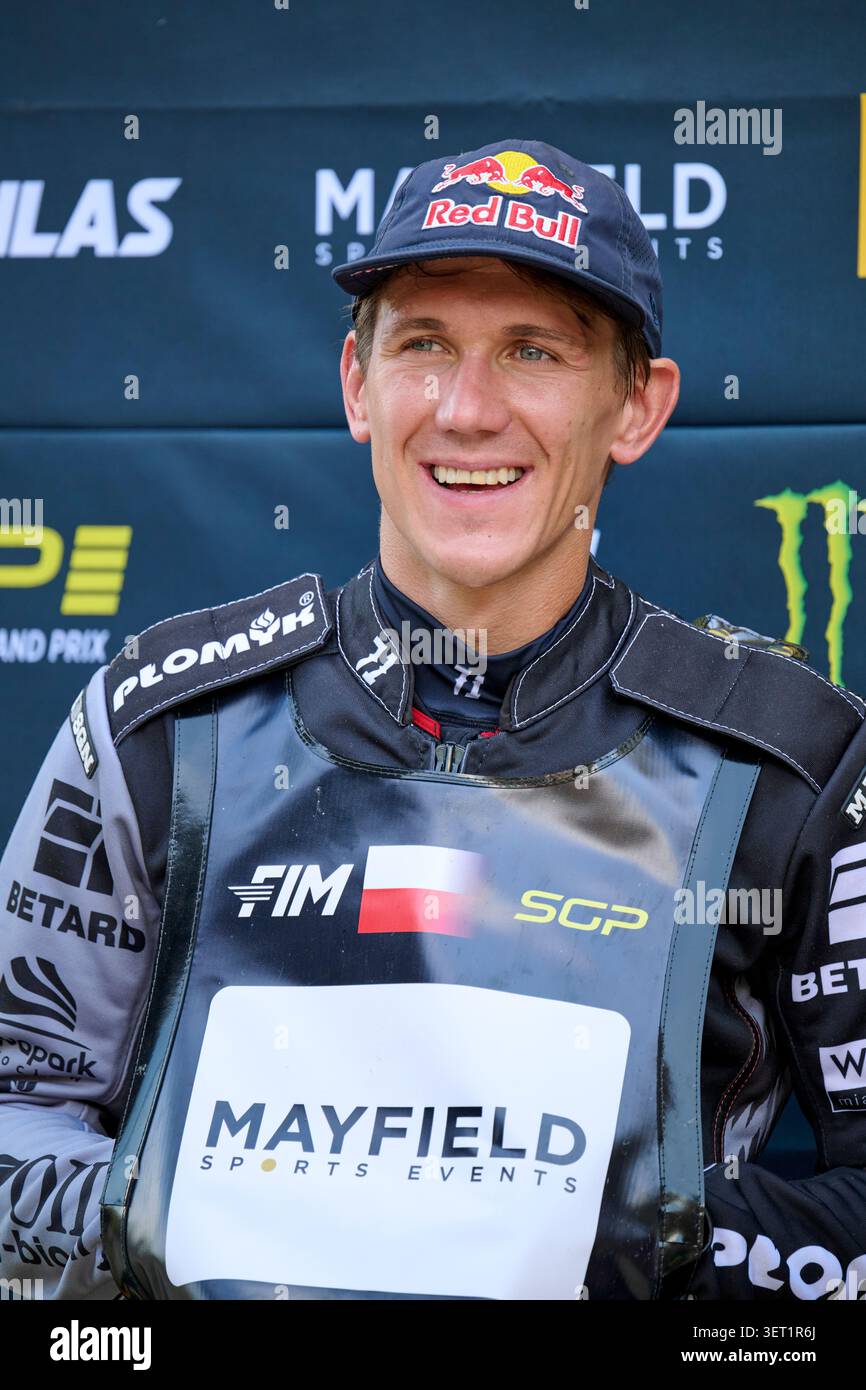 Maciej Janowski of Poland #16 during the 2026 DEWALT FIM Speedway Grand ...