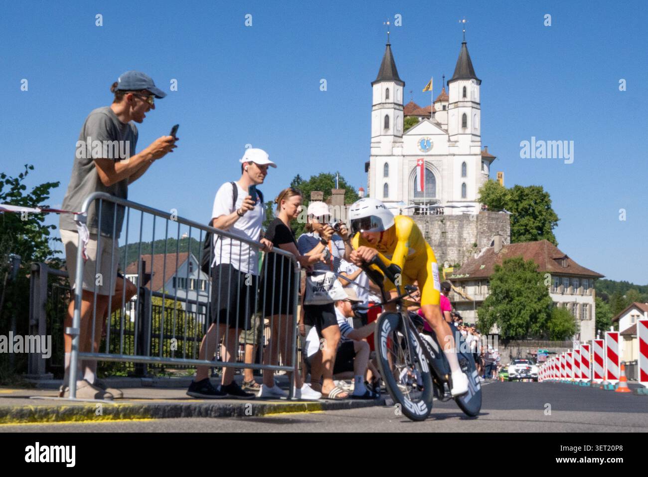 AARBURG, SWITZERLAND - JUNE 20: Tadej Pogacar of Slovenia and UAE Team ...