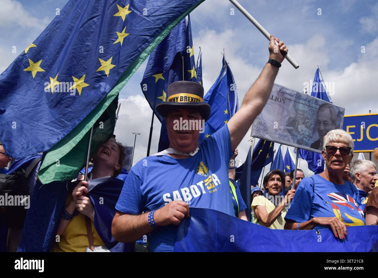 London, UK, 20th June 2026. Activist Steve Bray takes part in the ...