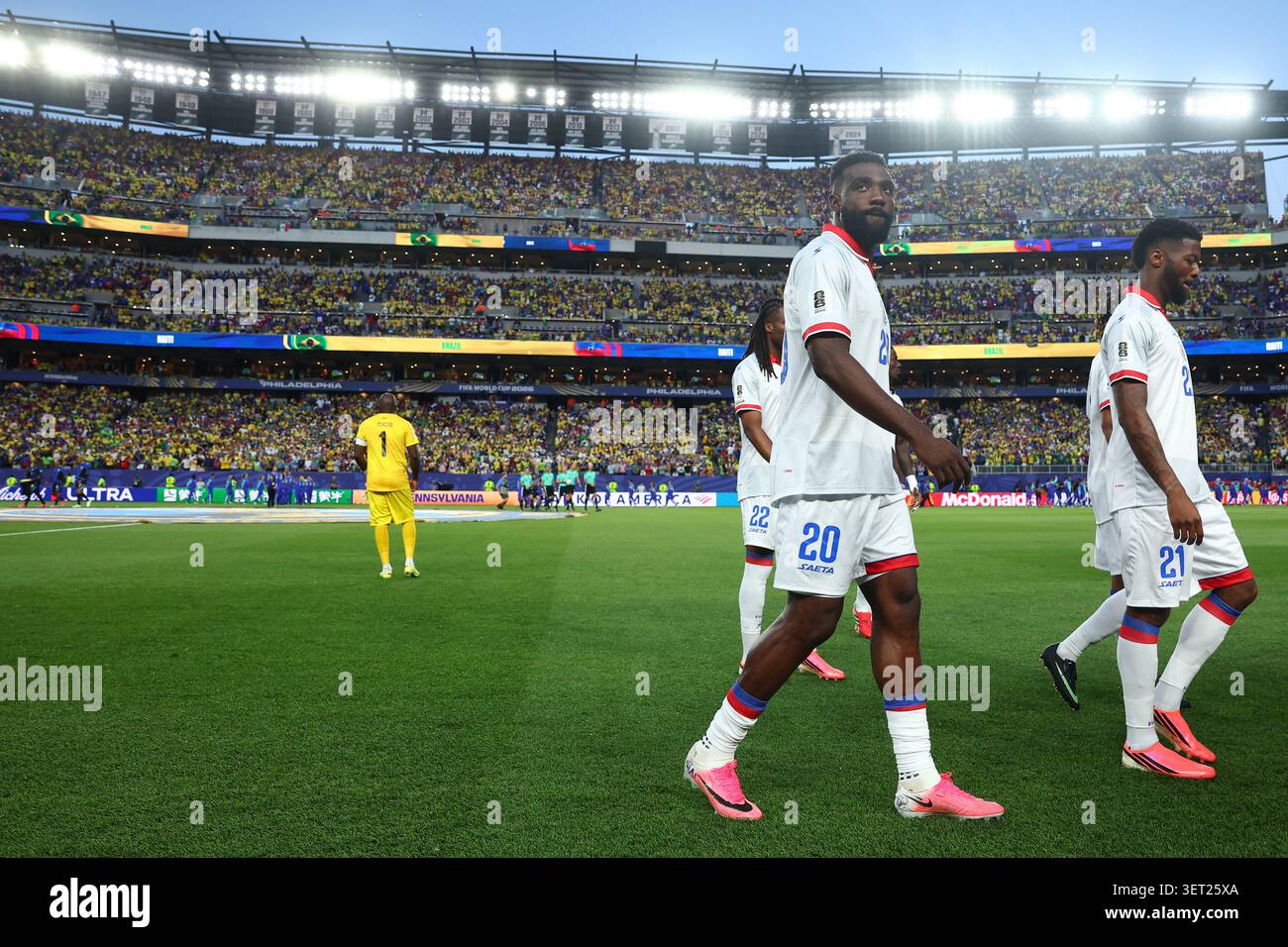 Philadelphia, USA, 19th June 2026. Frantzdy Pierrot of Haiti before the ...