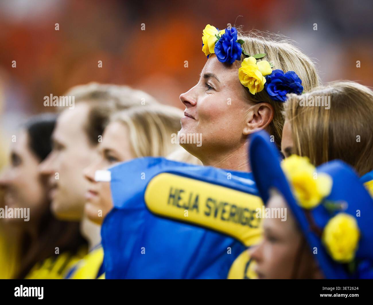 HOUSTON - Swedish fans during the FIFA 2026 Group F match between the ...
