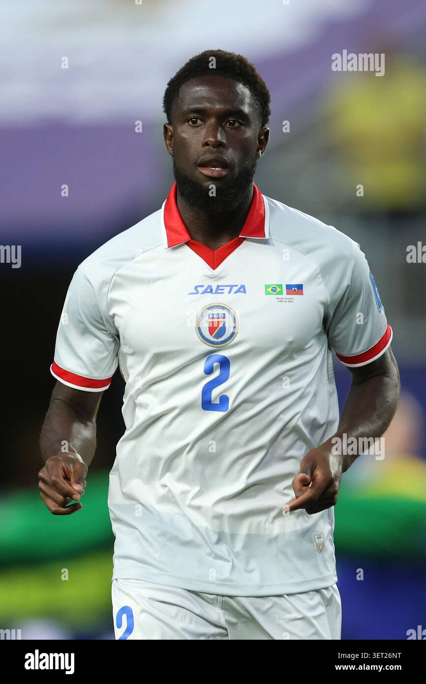 Philadelphia, USA, 19th June 2026. Carlens Arcus of Haiti during the ...