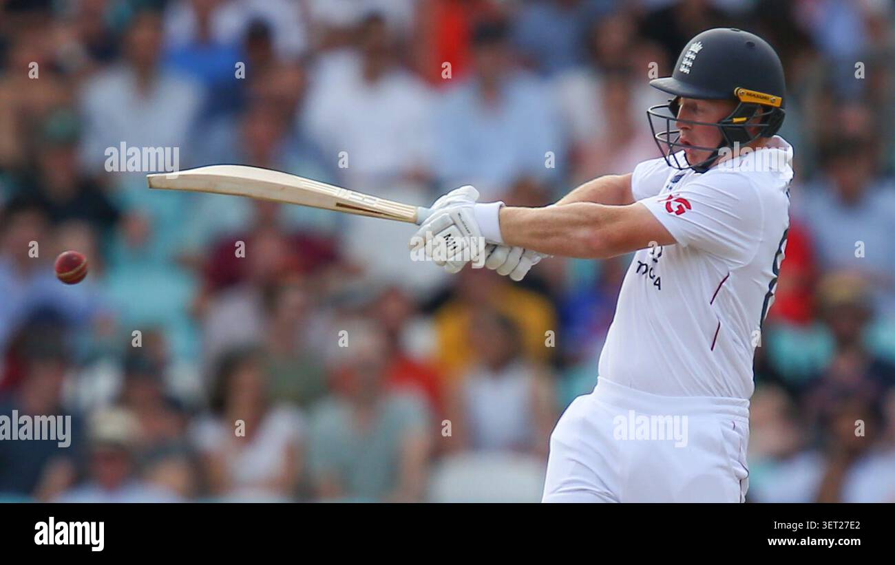 LONDON, ENGLAND - JUNE 20: James Rew of England bats during day 4 of ...