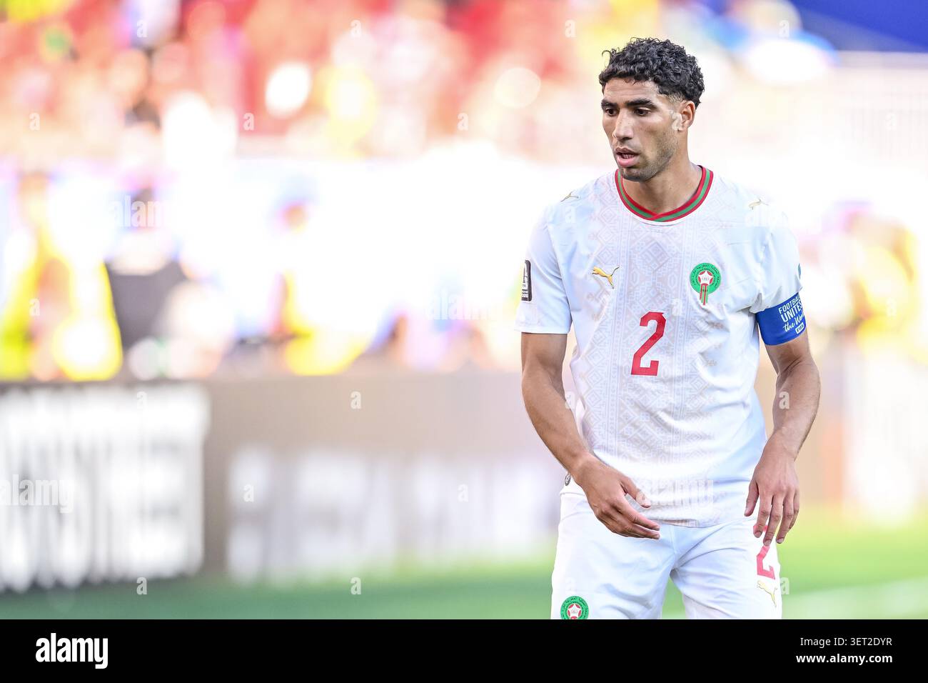 Achraf Hakimi (Morocco) Looks on during the FIFA World Cup 2026 Group C ...