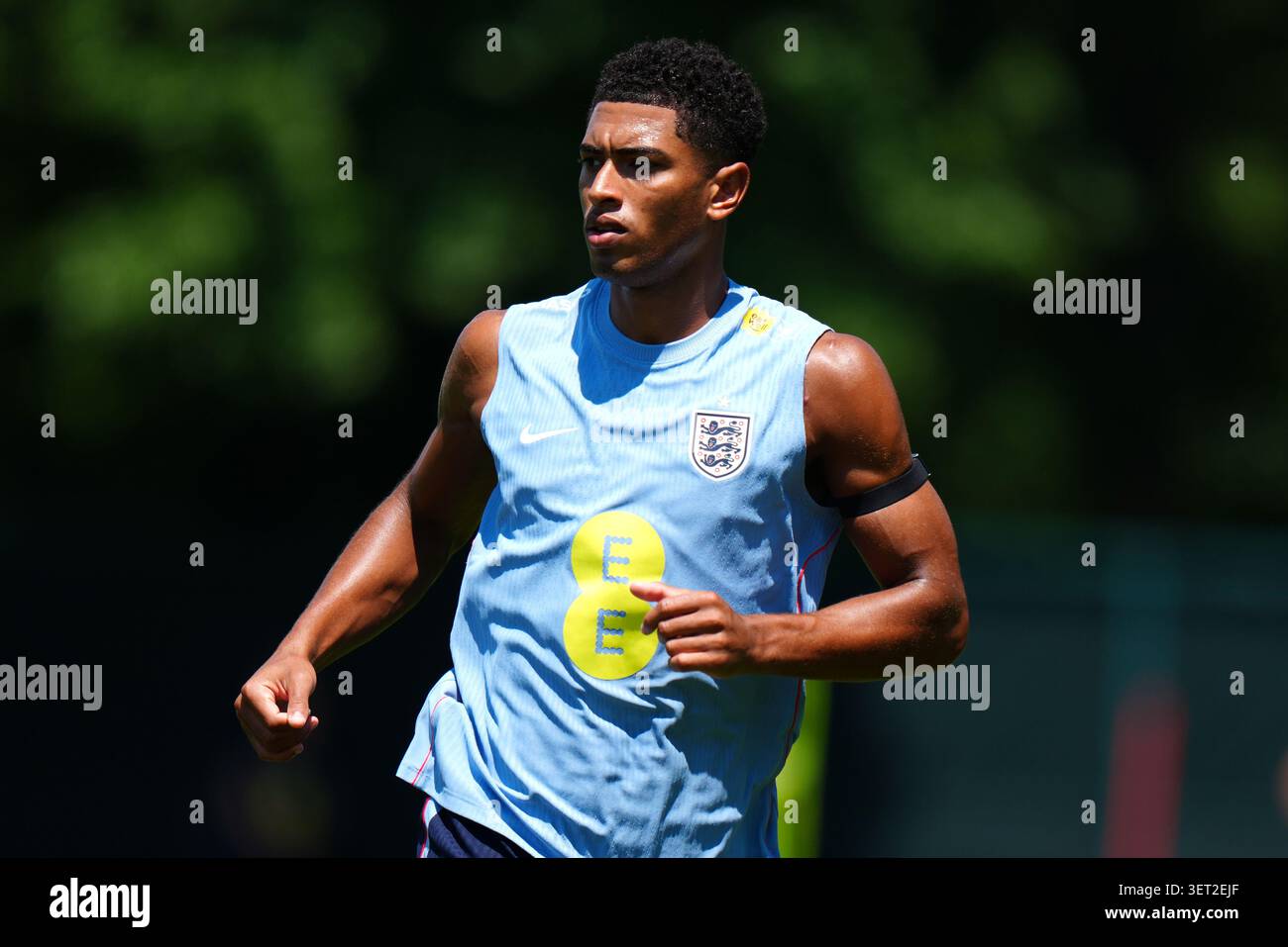 England's Jude Bellingham during a training session at Swope Soccer ...