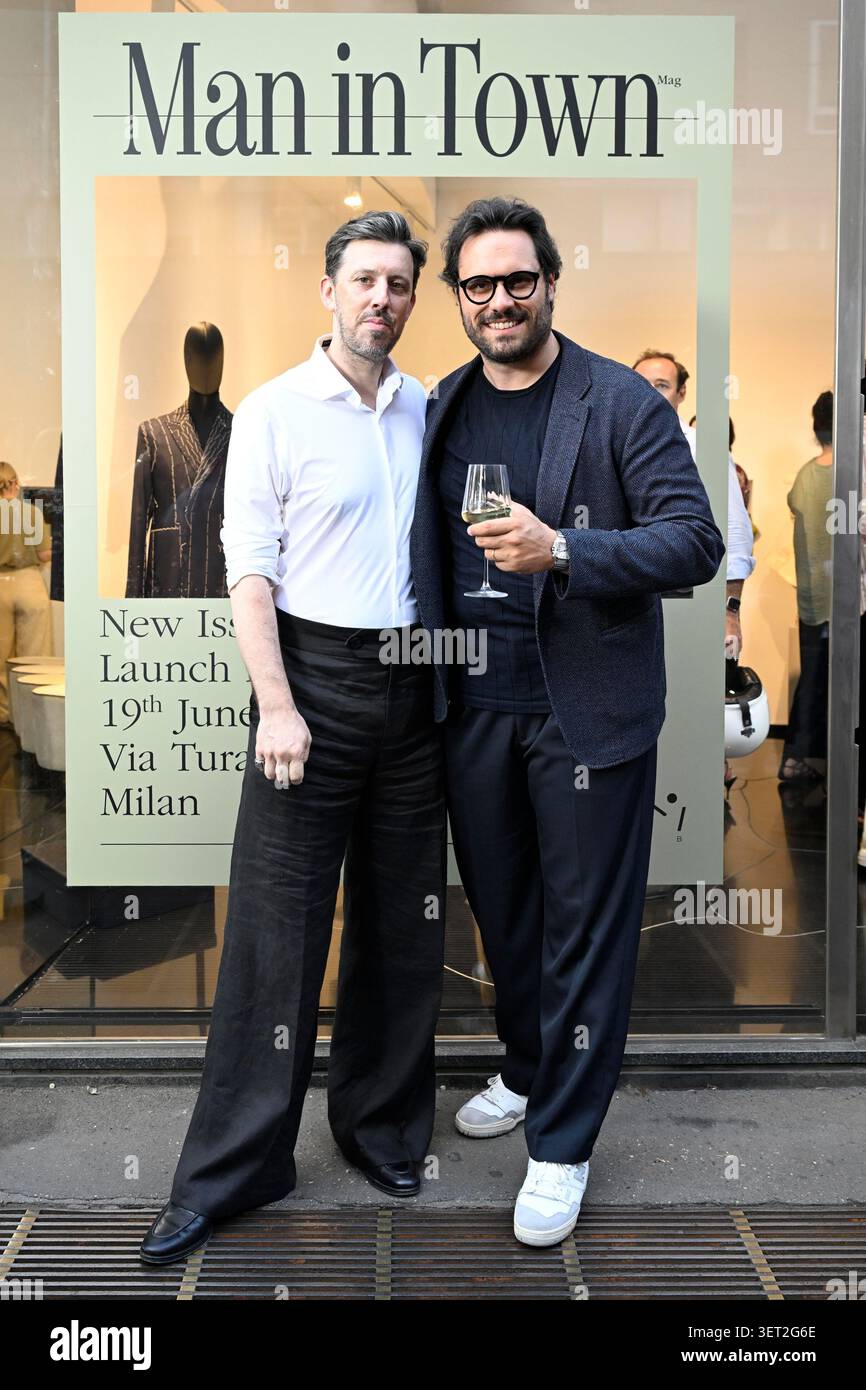 Gianluca Saitto , Massimo Pozzi Chiesa Milan Fashion Week - Men S/S ...