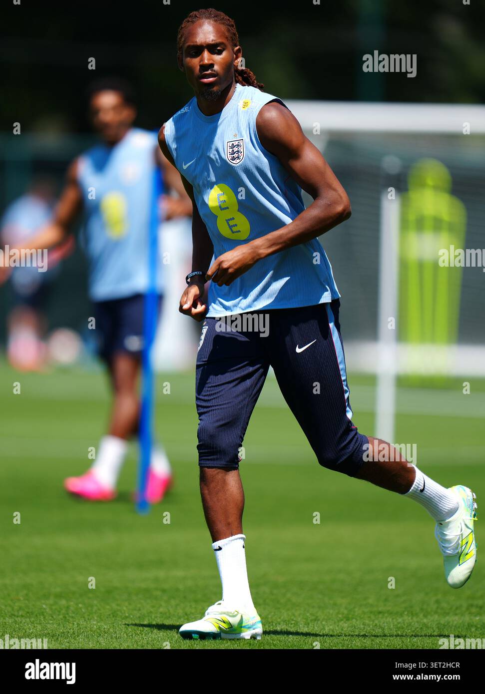 England's Djed Spence during a training session at Swope Soccer Village ...