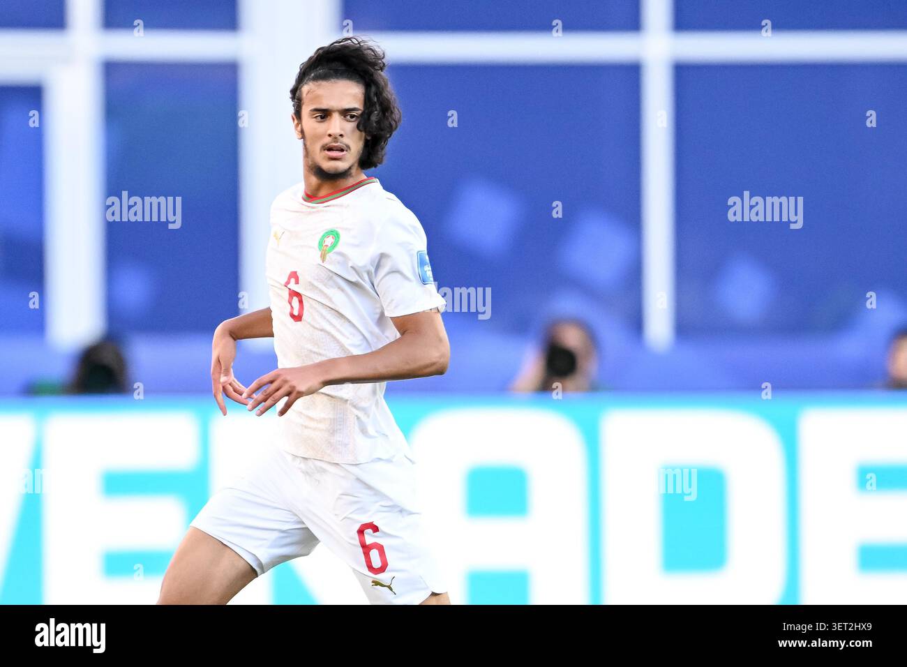 Ayyoub Bouaddi (Morocco) Looks on during the FIFA World Cup 2026 Group ...
