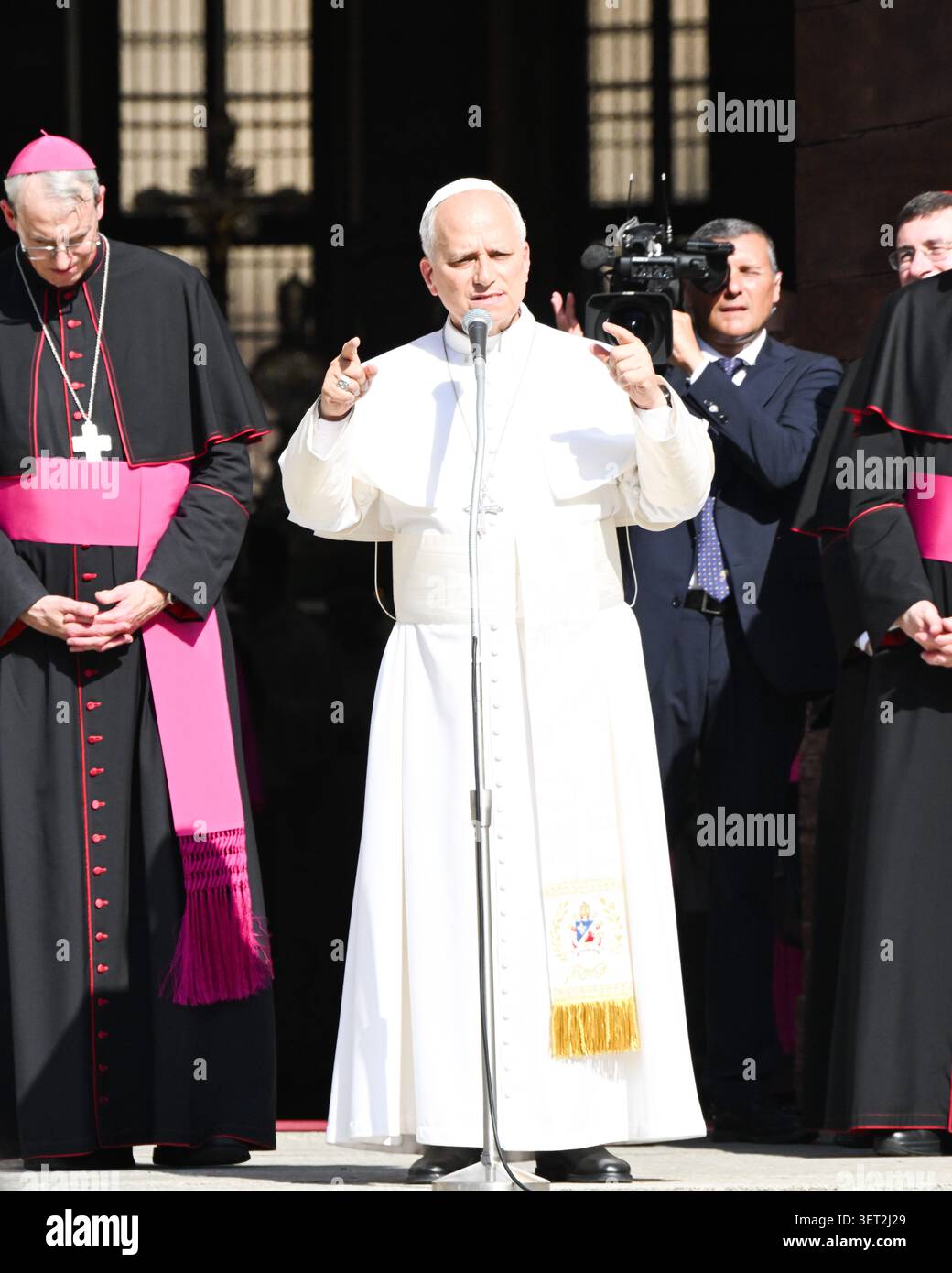 IPA85888069 - Pavia: Pope Leo XIV on a Pastoral Visit In the photo ...