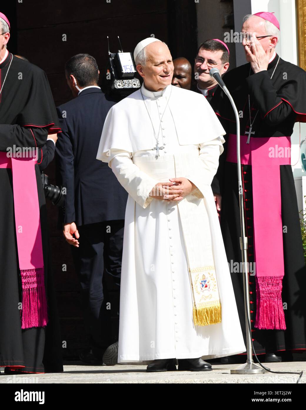 IPA85887961 - Pavia: Pope Leo XIV on a Pastoral Visit In the photo ...