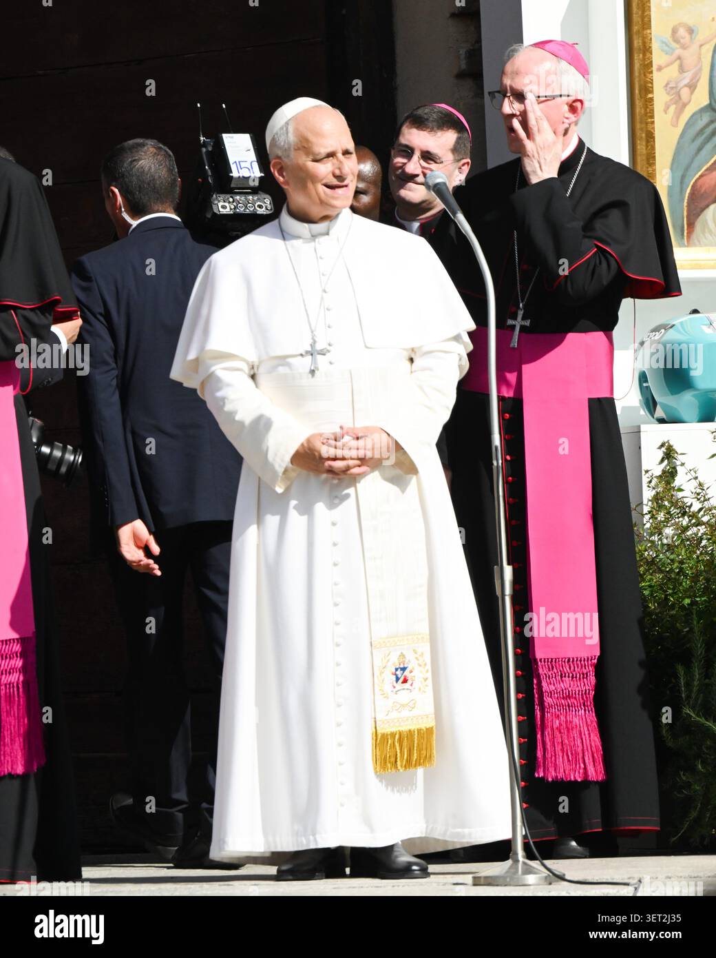 IPA85887960 - Pavia: Pope Leo XIV on a Pastoral Visit In the photo ...