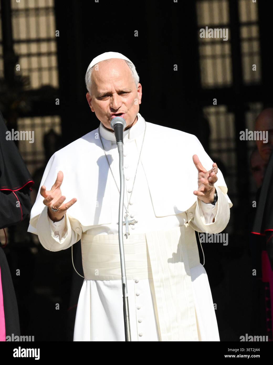 IPA85888091 - Pavia: Pope Leo XIV on a Pastoral Visit In the photo ...