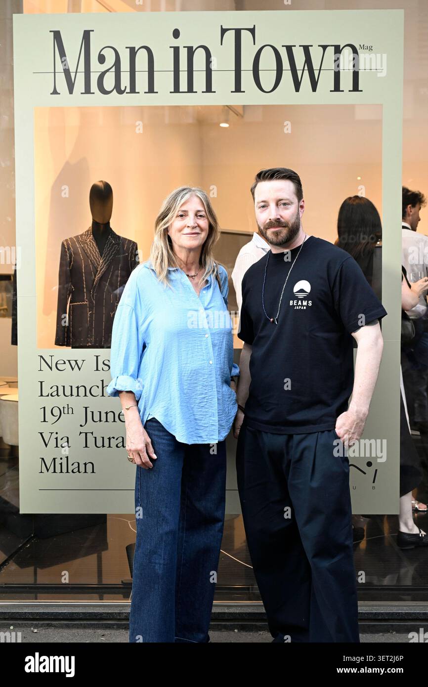 Anna Bollati , Andrea Ferraris Milan Fashion Week - Men S/S 2027 Launch ...