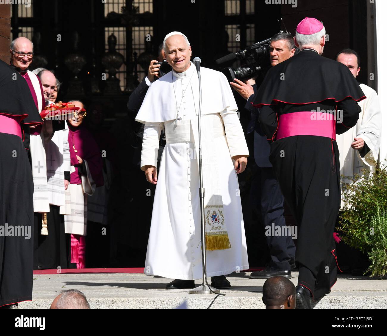IPA85887905 - Pavia: Pope Leo XIV on a Pastoral Visit In the photo ...