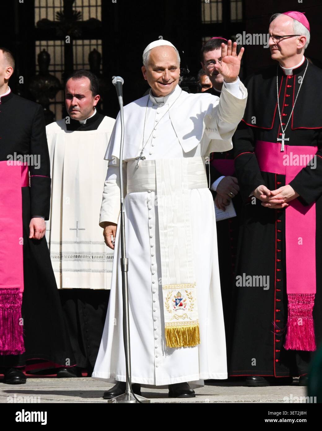 IPA85887930 - Pavia: Pope Leo XIV on a Pastoral Visit In the photo ...