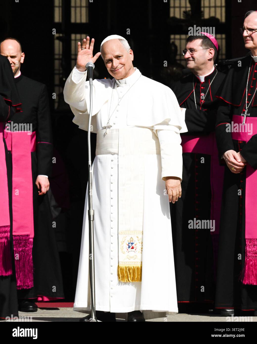 IPA85887941 - Pavia: Pope Leo XIV on a Pastoral Visit In the photo ...