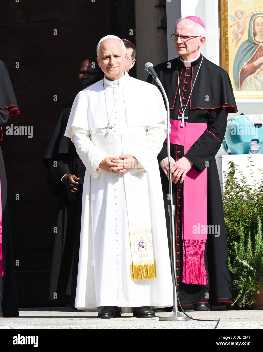 IPA85887982 - Pavia: Pope Leo XIV on a Pastoral Visit In the photo ...