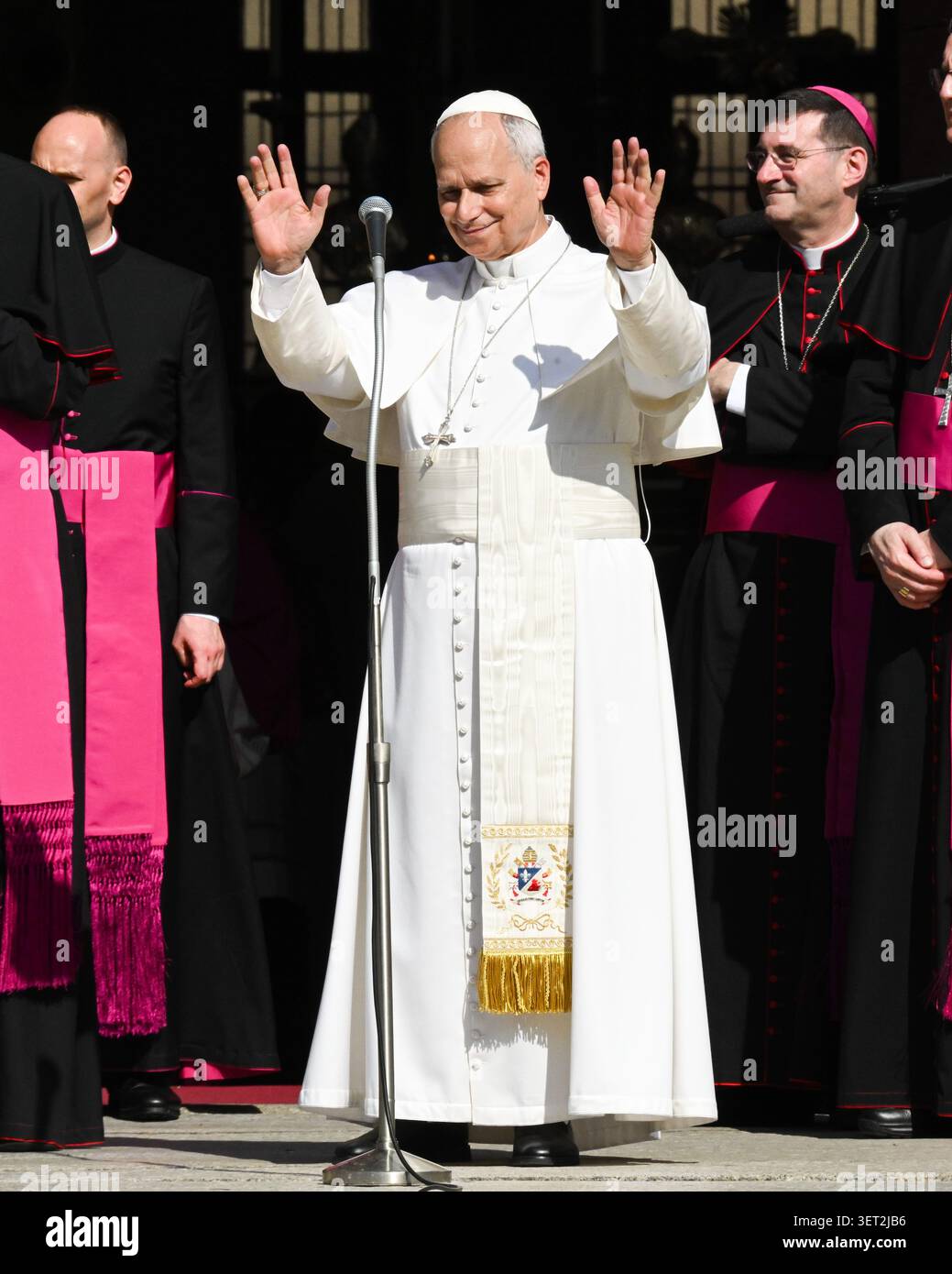 IPA85887937 - Pavia: Pope Leo XIV on a Pastoral Visit In the photo ...