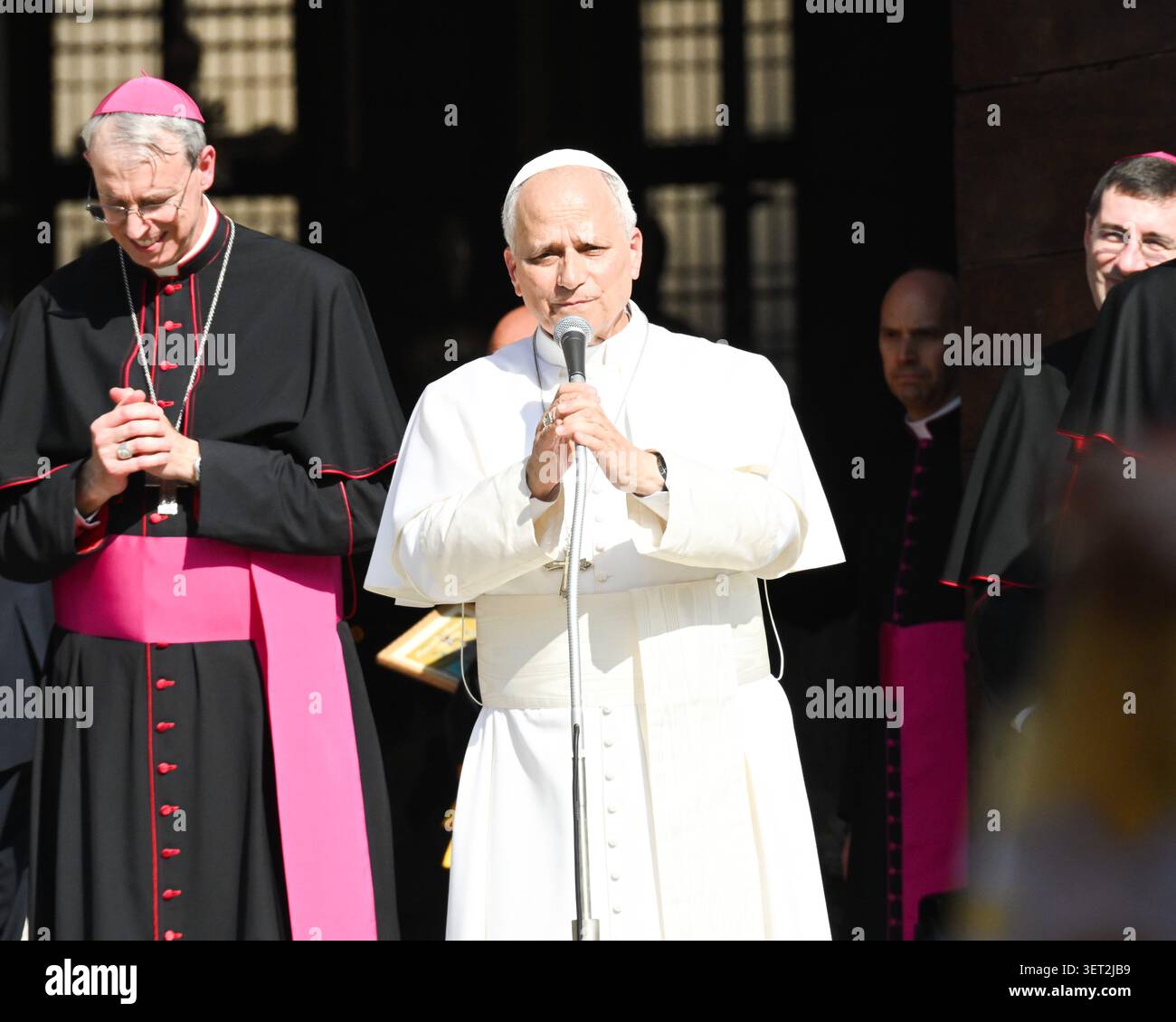 IPA85888004 - Pavia: Pope Leo XIV on a Pastoral Visit Pictured: Pope ...