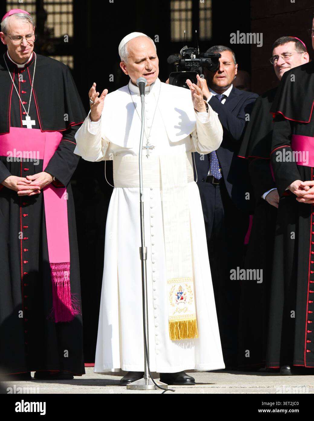 IPA85888057 - Pavia: Pope Leo XIV on a Pastoral Visit In the photo ...