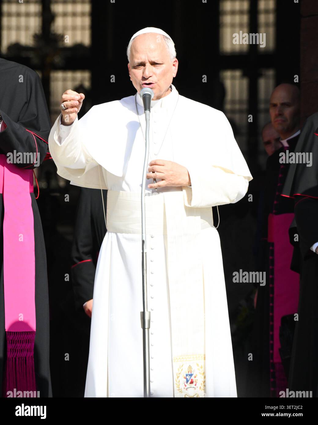 IPA85888083 - Pavia: Pope Leo XIV on a Pastoral Visit In the photo ...