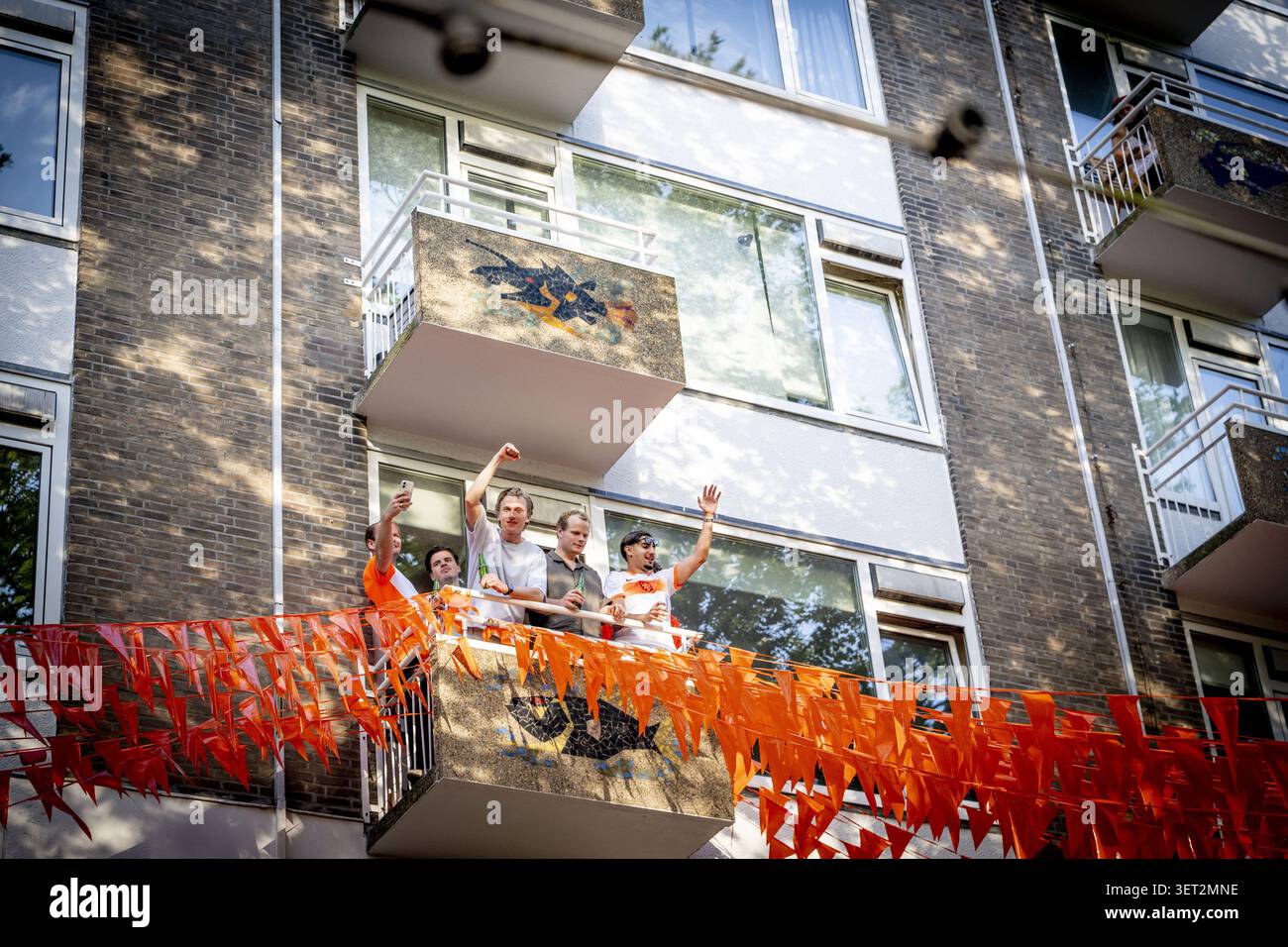 ROTTERDAM - Fans watch the Dutch national team in action against Sweden ...