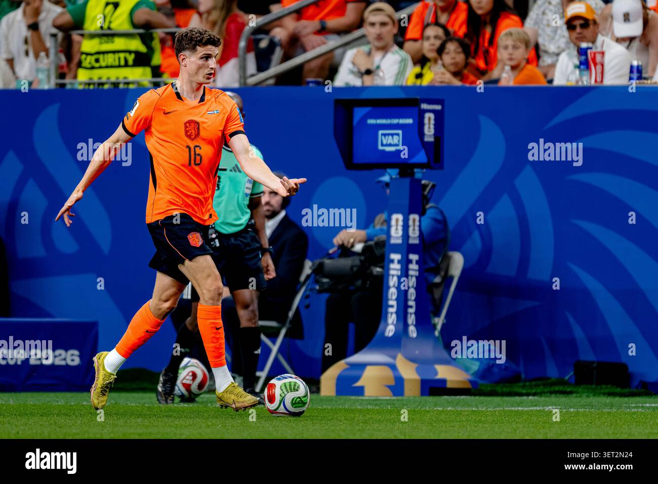 HOUSTON - Guus Til of the Netherlands during the 2026 World Cup at NRG ...