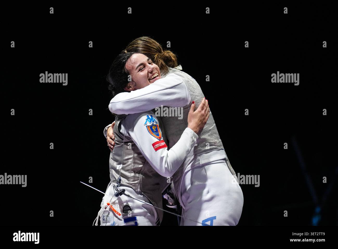 Anna CRISTINO of France celebrates with teammates during 2026 European ...