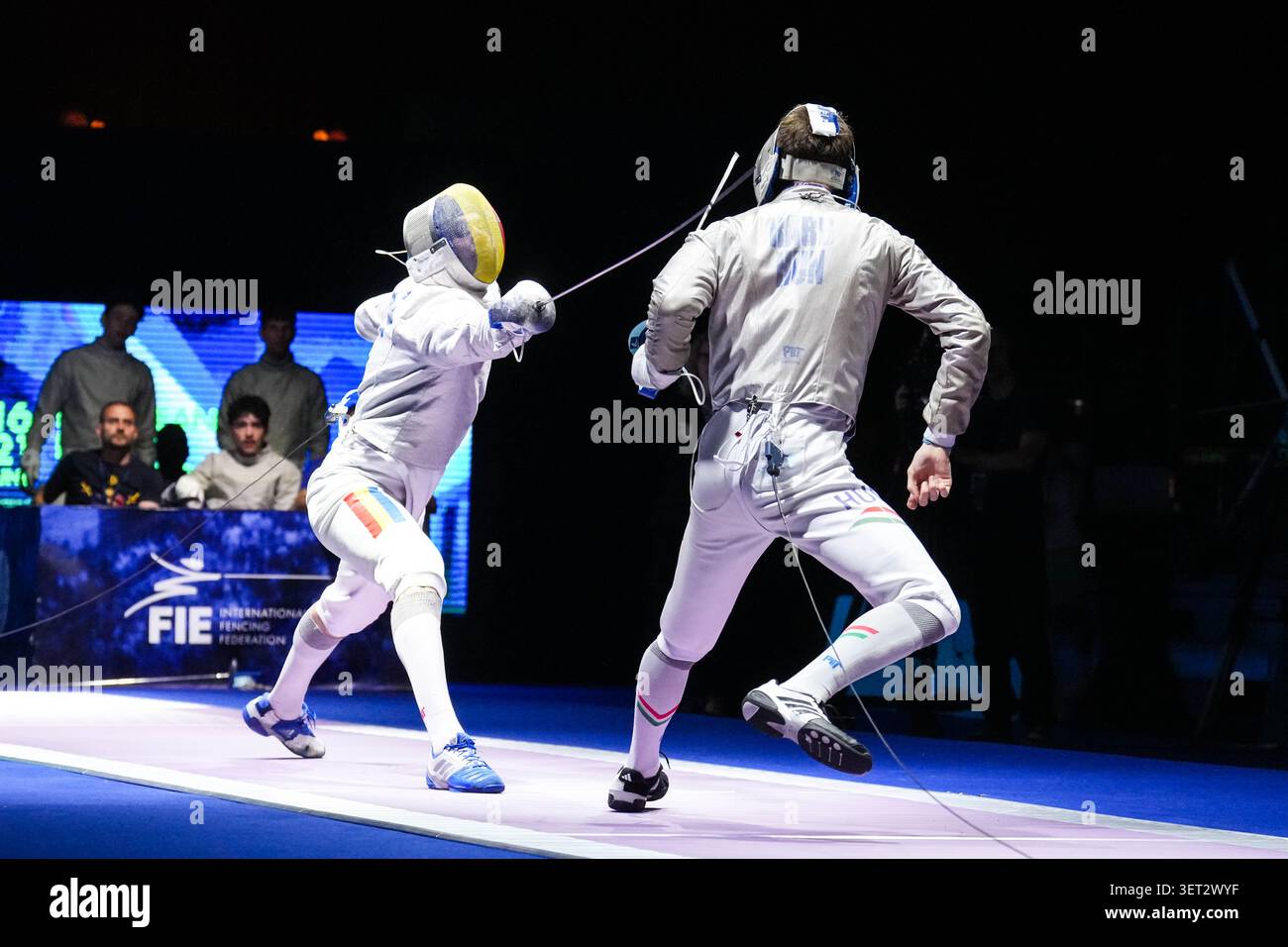 Razvan URSACHI of Romania and Krisztian RABB of Hungary during 2026 ...